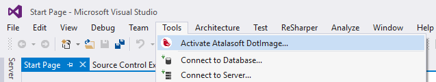 Atalasoft DotImage Activation Wizard for VS 2022 - Visual Studio ...